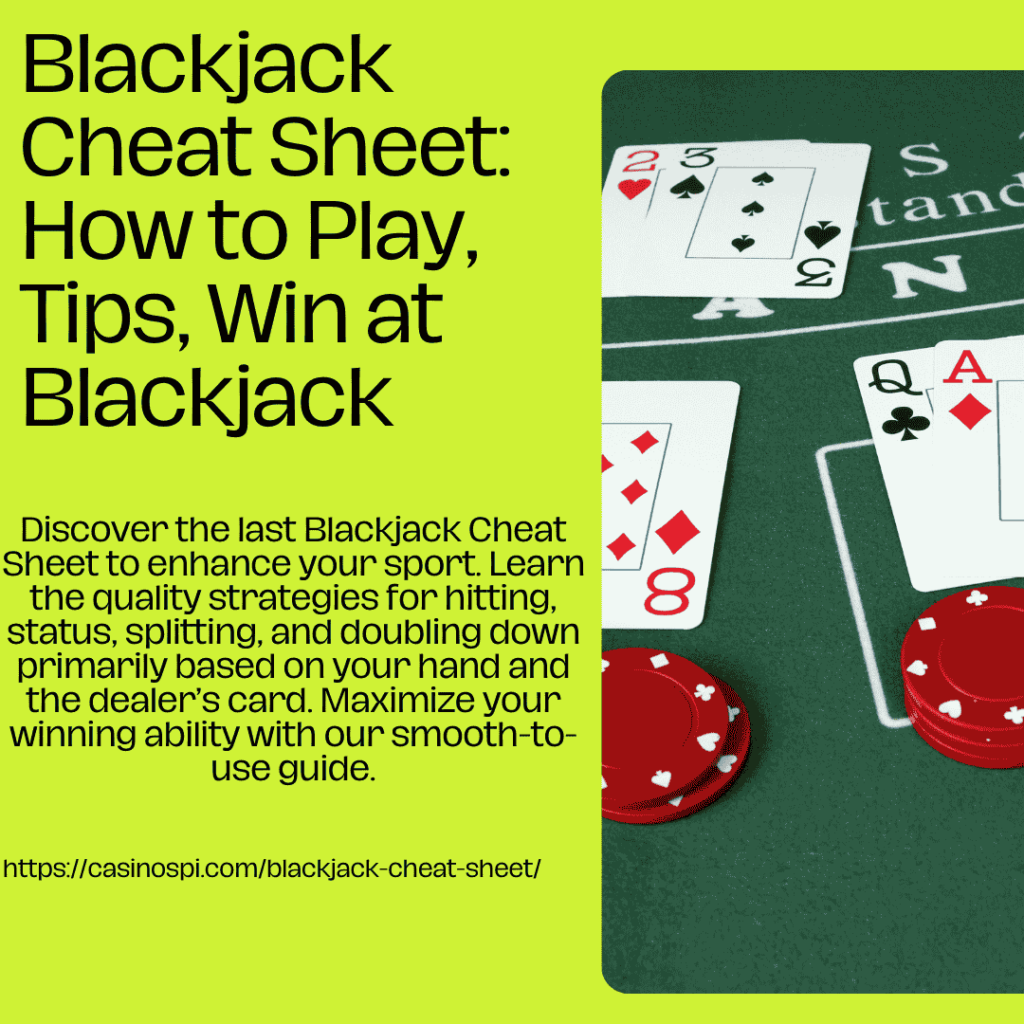 Blackjack Cheat Sheet: How to Play, Tips, Win at Blackjack - CASINO SPI